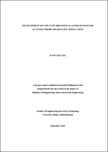 Development of Low-Cost Precision Scanner System for Scanning Probe Microscopy Application ...