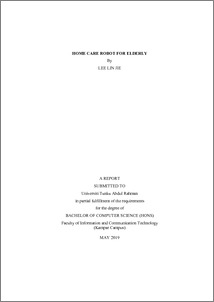 Home care robot for elderly - UTAR Institutional Repository